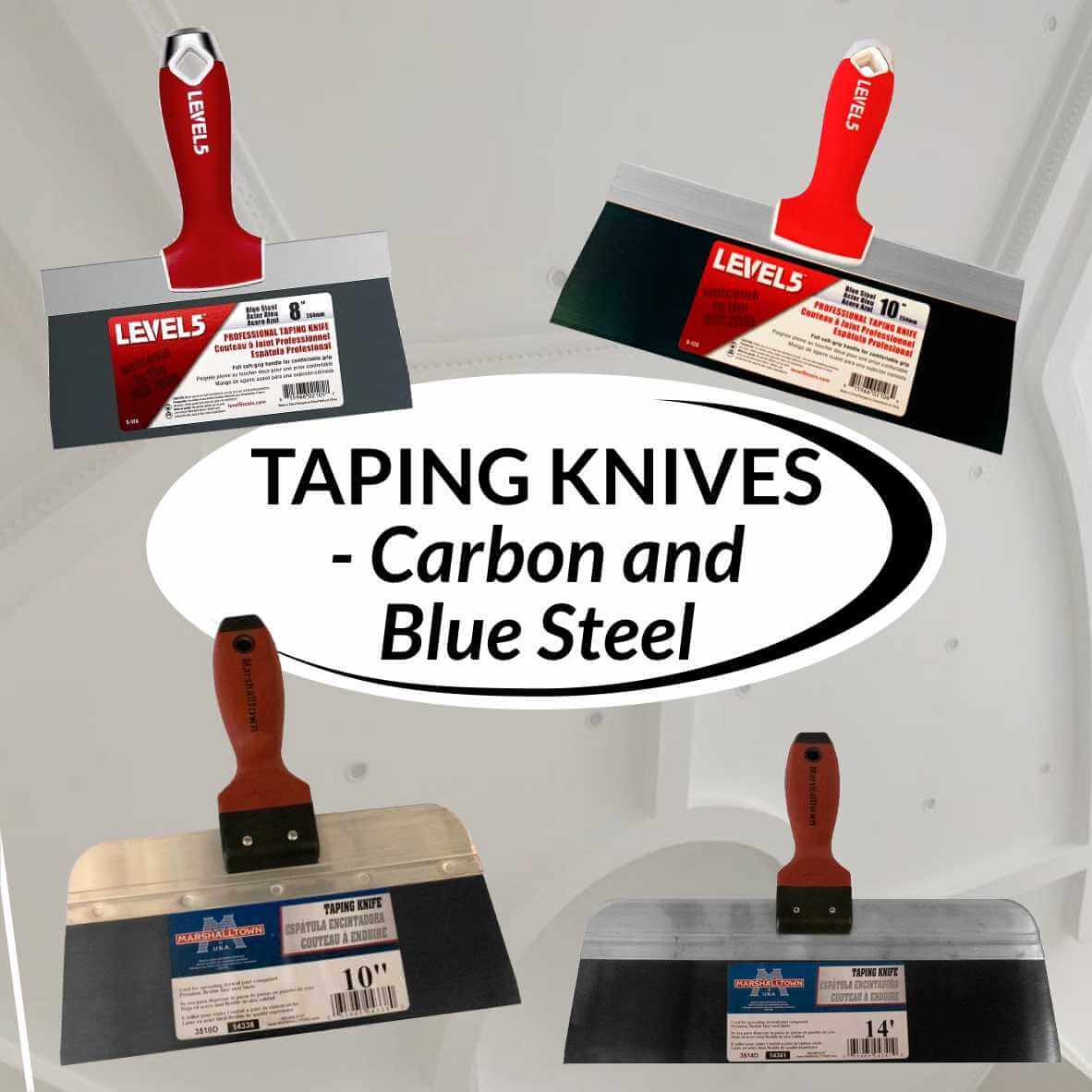 Taping Knives - Carbon and Blue Steel – Pro Plaster Products