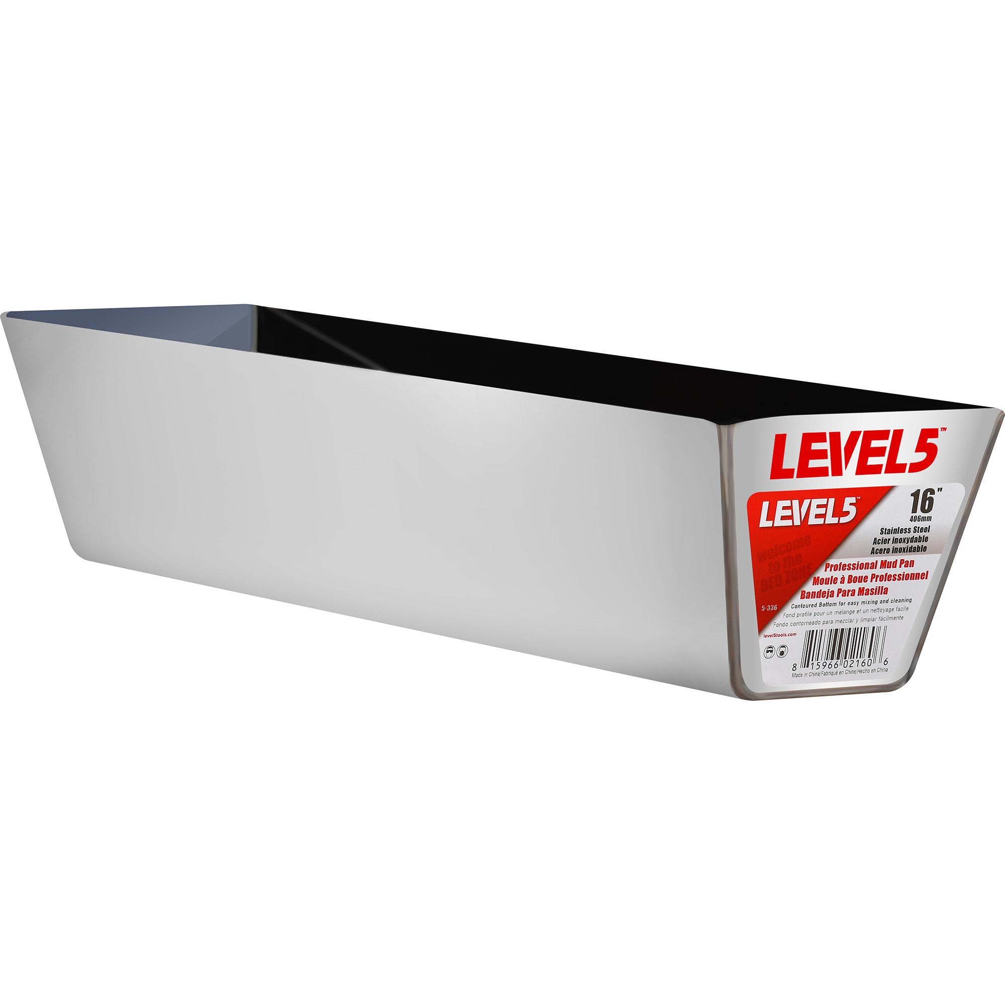 Mud Pan Stainless Steel 406mm Level5 Tools – Pro Plaster Products